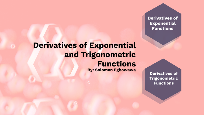Derivatives of Exponential and Trigonometric Equations by Murete ...