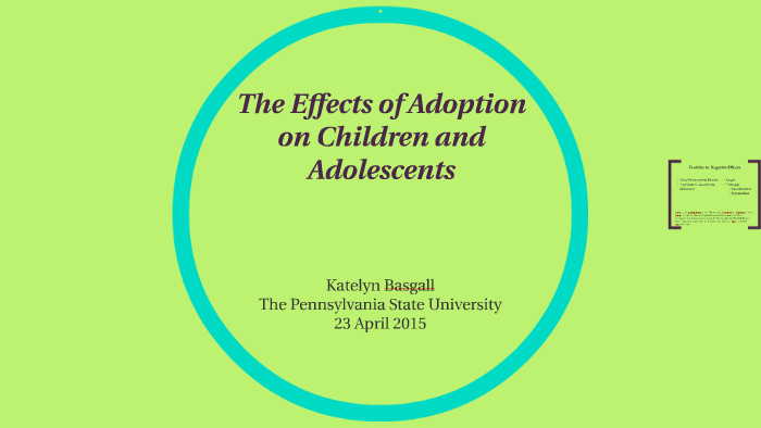 The Effects of Adoption on Children and Adolescents by Katelyn Basgall ...