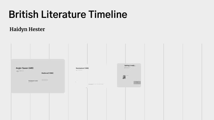 British Literature Timeline by Haidyn Hester on Prezi