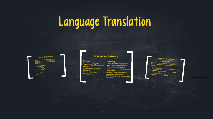 Language Translation by Jason Jordan on Prezi