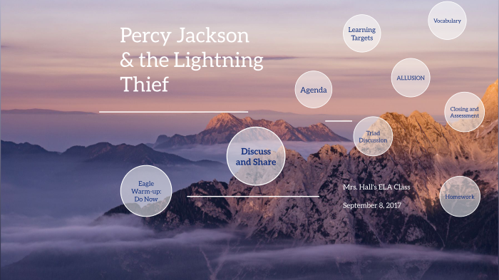 Percy Jackson and the Lightning Thief Module 1 Unit 2 Lesson 1 by ...