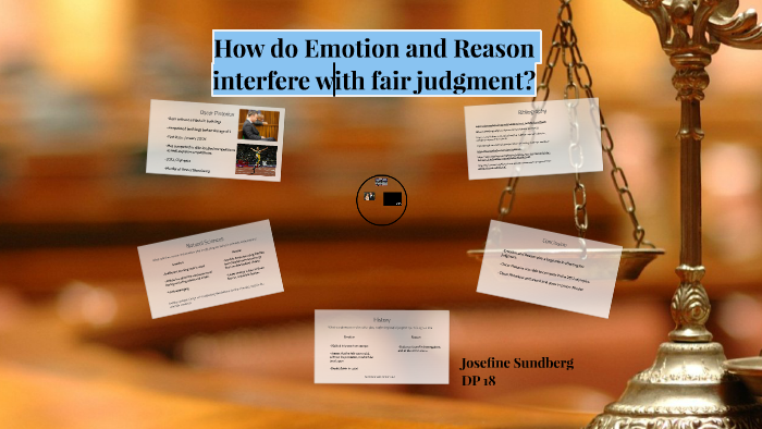 How Emotion and Reason Interfere with fair judgment by Jossan Sundberg ...