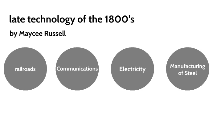 late technology of the 1800's by Maycee Russell on Prezi