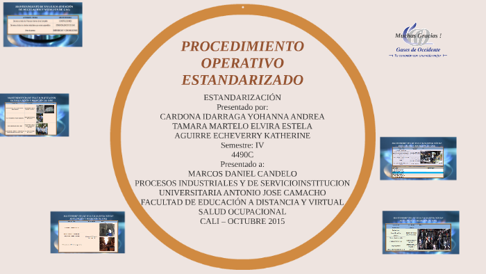 PROCEDIMIENTO OPERATIVO ESTANDARIZADO by on Prezi