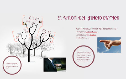 El juicio crítico es necesario ejercitarlo para aprender. No by Arena ...