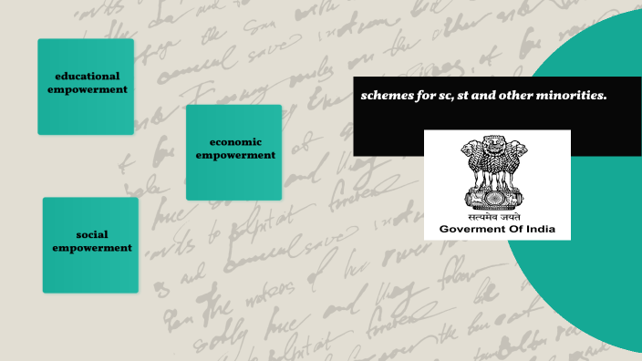 schemes for sc, st and other minorities by sharmila T on Prezi
