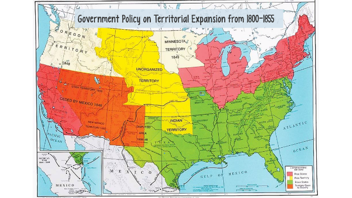 Government Policy on Territorial expansion from 1800-1855 by teresa ...