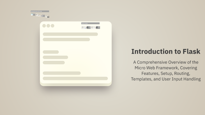 Introduction to Flask by ARYA DILEEP INT MCA 2022-2027 on Prezi