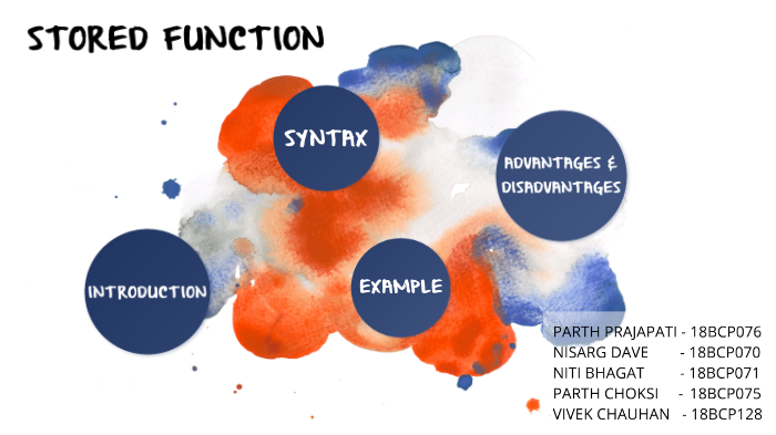 Stored_Function by Parth Prajapati on Prezi