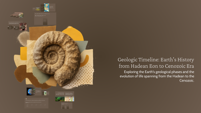 Geologic Timeline: Earth's History from Hadean Eon to Cenozoic Era by ...