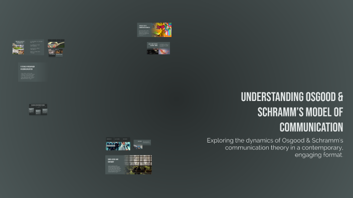 Understanding Osgood & Schramm’s Model of Communication by jen pancho ...