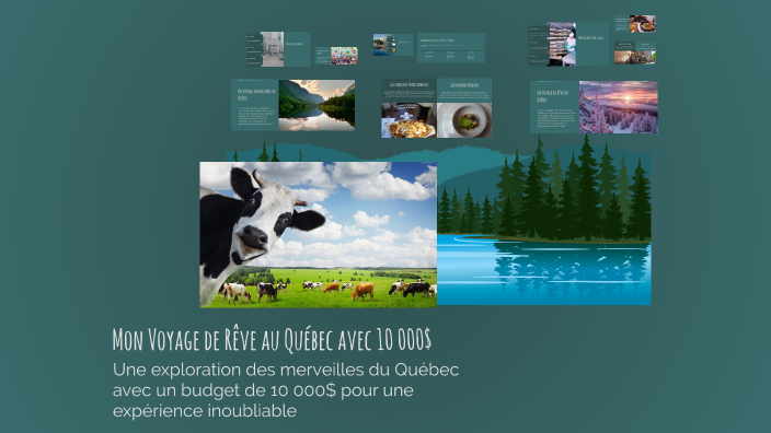 Mon Voyage de Rêve au Québec avec 10 000$ by Martine Beaulieu on Prezi