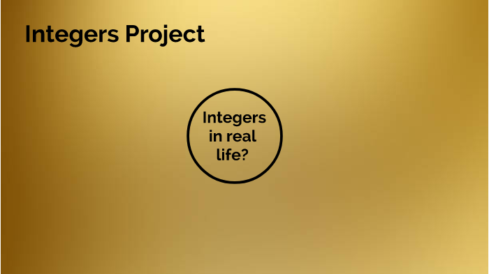 Integers In Real Life by Yuvraaj Chouhan on Prezi