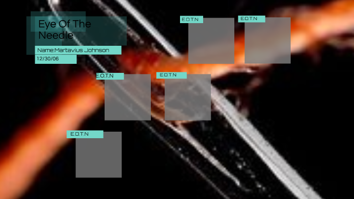 Eye Of The Needle by Martavius Johnson on Prezi