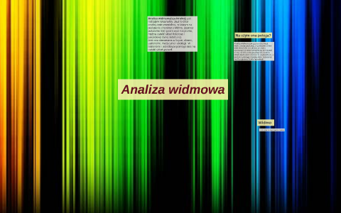 Analiza widmowa by on Prezi