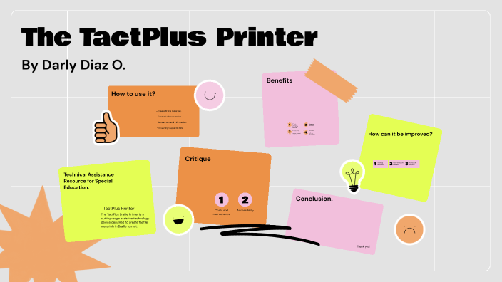 Technical Assistance Resource: The TactPlus Printer by Darling Diaz ...