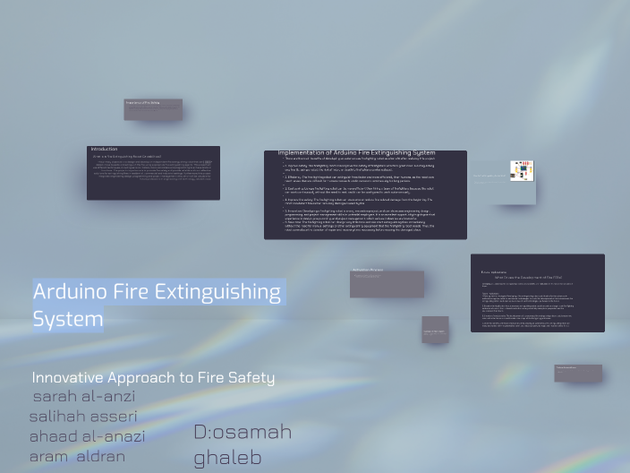 Arduino Fire Extinguishing System by sara a on Prezi