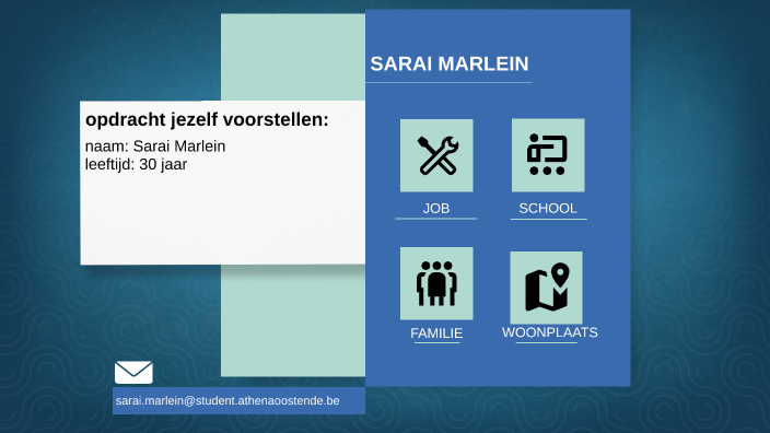 opdracht jezelf voorstellen by Sarai Marlein on Prezi
