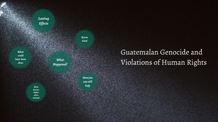 Guatemalan Genocide and Violations of Human Rights by Katelyn Foster on ...
