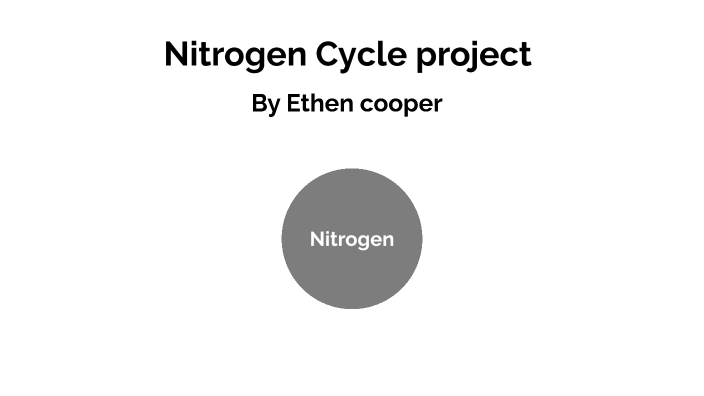 Nitrogen Cycle project by ethen cooper on Prezi