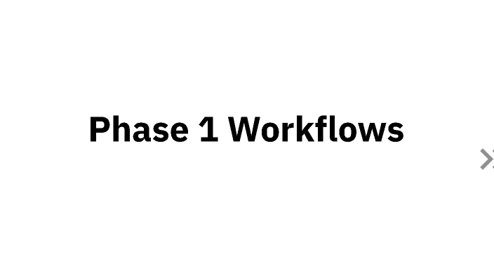 Phase 1 Workflows by Liz Niclaus on Prezi