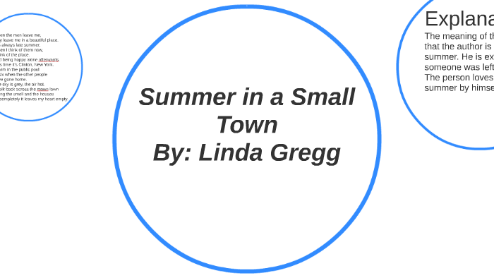 Summer in a Small Town by Grace Wille on Prezi