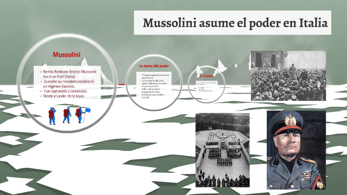Mussolini asume el poder en Italia by Danae Holguin on Prezi