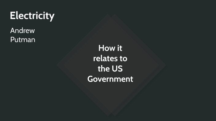 Electricity - Government Metaphor Mini Project - Andrew Putman by ...
