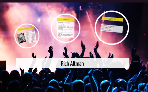 Rick Altman - Genre Cycles by Chloe Bishop on Prezi