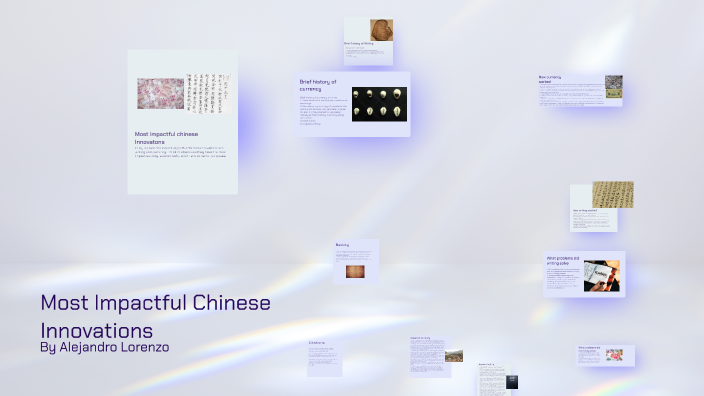 Most impactful chinese innovation by Alejandro L on Prezi