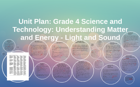 Unit Plan: Grade 4 Science and Technology: Understanding Mat by Michele ...