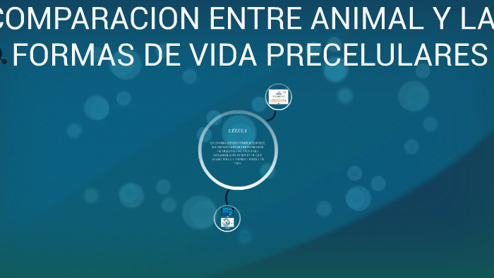 COMPARACION ENTRE ANIMAL Y LAS FORMAS DE VIDA PRECELULARES by Carlos ...