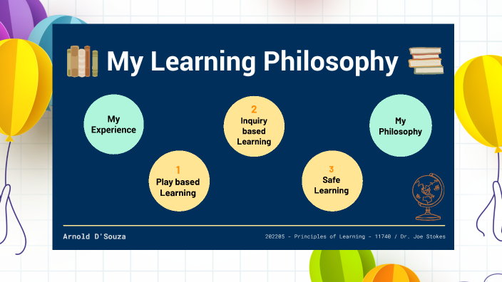 My Learning Philosophy By Arnold DSouza my-learning-philosophy-by-arnold-dsouza