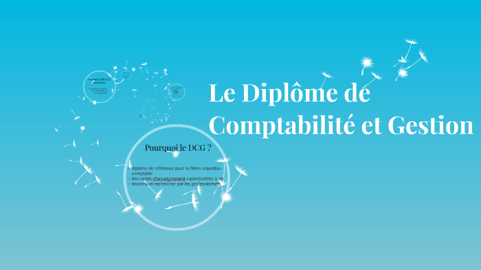 Le Diplome de Comptabilité et Gestion by Nolwenn Mercier on Prezi