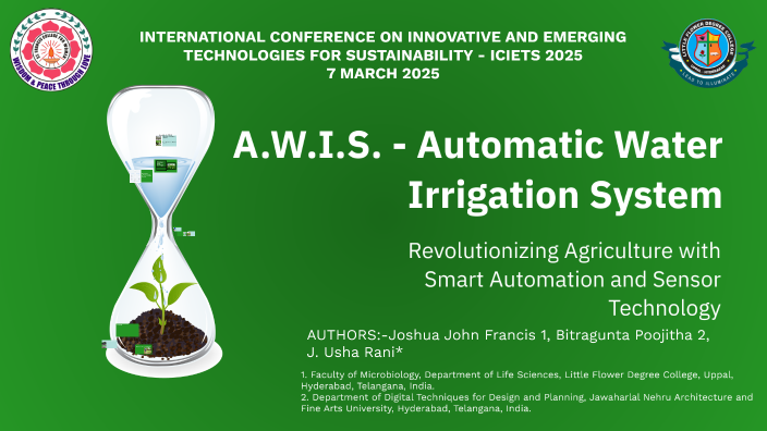 AWIS - Automatic Water Irrigation System by joshua francis on Prezi