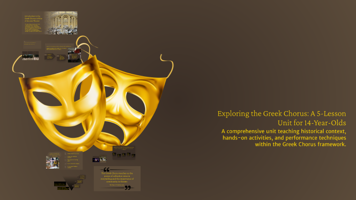 Exploring the Greek Chorus: A 5-Lesson Unit for 14-Year-Olds by Jacqui ...