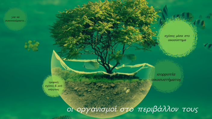 Οι οργανισμοί στο περιβάλλον τους by Rozalia Perri on Prezi