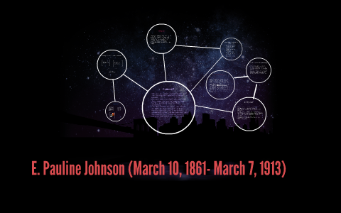 E. Pauline Johnson (March 10, 1861- March 7, 1913) by Janna Matta on Prezi