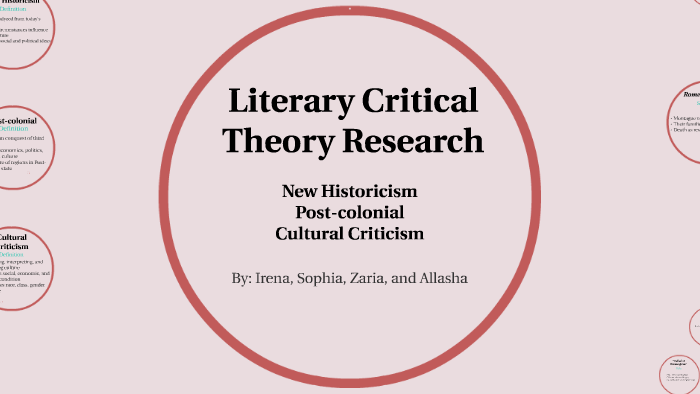 Literary Critical Theory Research by Sophia Morris on Prezi