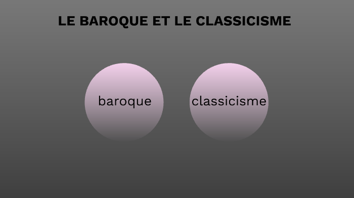 BAROQUE ET CLASSICISME by elisa Cardarelli on Prezi