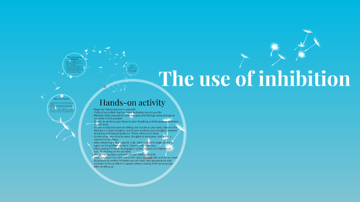 The use of inhibition and withholding definition by Alannah Wray on Prezi