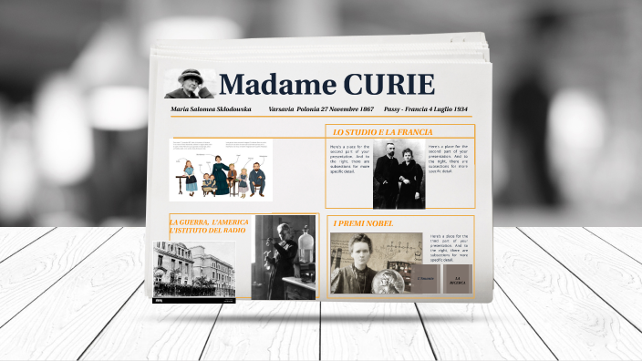 Madame Curie by Angela Tringali on Prezi