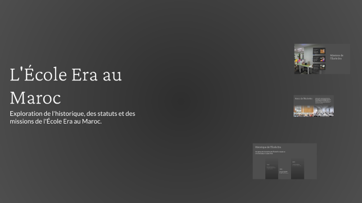 L'École Era au Maroc by ayman azeriouh on Prezi