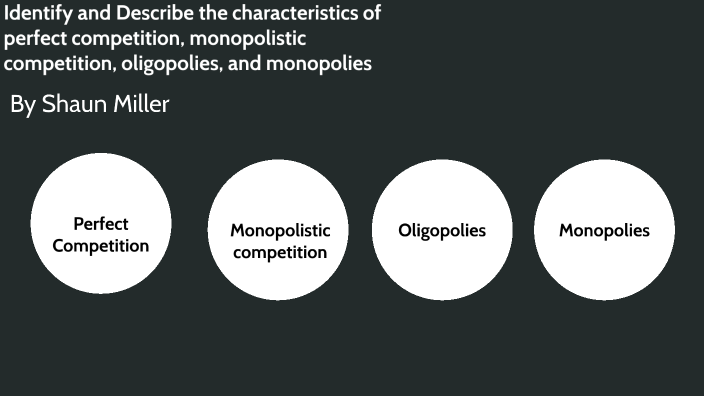 Identify and Describe the characteristics of perfect competition ...