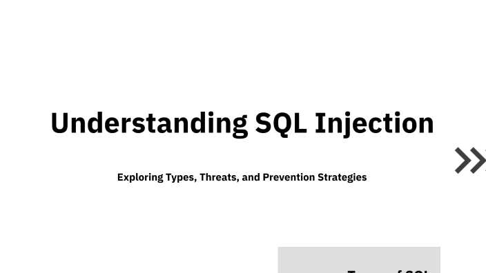 Understanding SQL Injection by Elham Sahaar on Prezi