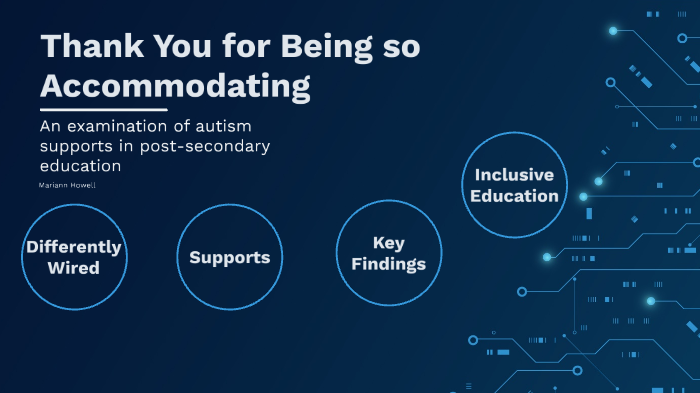 Thank You for Being so Accommodating by Mariann Howell on Prezi