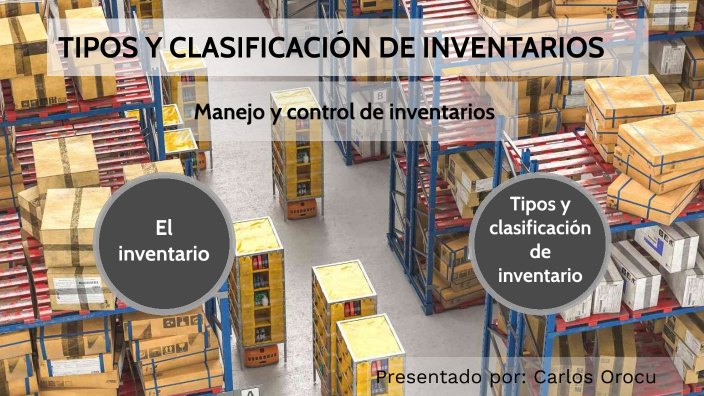 TIPOS Y CLASIFICACIÓN DE INVENTARIOS by Carlos Orocu on Prezi