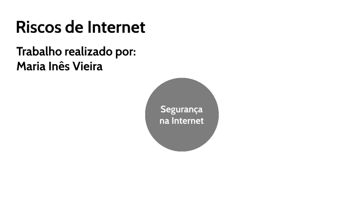 Riscos da internet by Maria Inês Vieira on Prezi