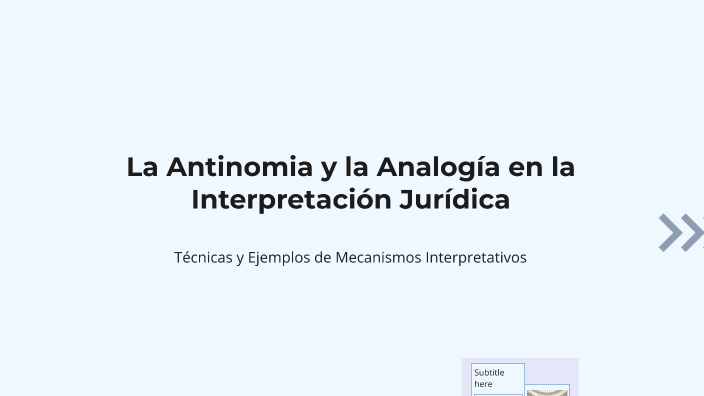 La Antinomia y la Analogía en la Interpretación Jurídica by Maria Isela ...