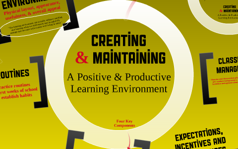 Creating & Maintaining a Positive & Productive Learning Environment by ...